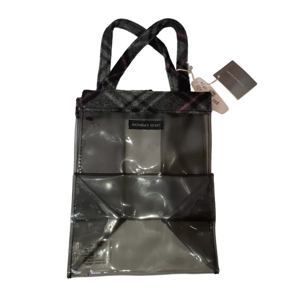 Victoria's Secret | Bags | Victorias Secret Small Tote Smoke With Gray ...